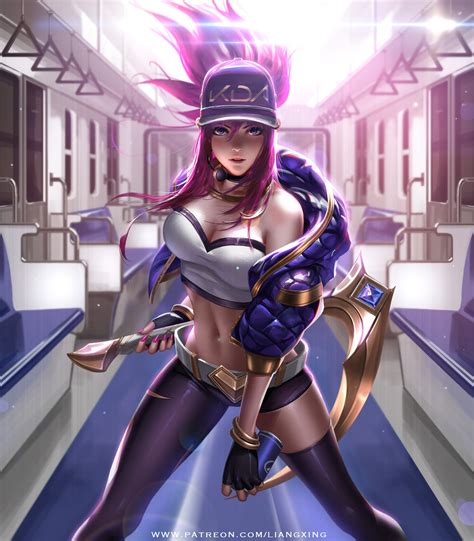 Wallpaper Digital Art Artwork Liang Xing League Of Legends K DA