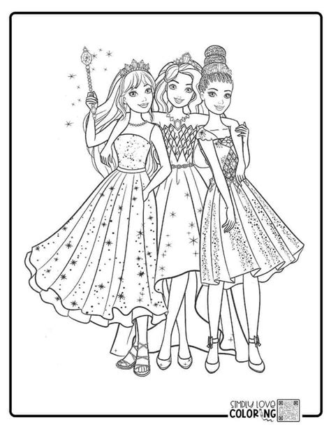 Free Barbie Coloring Pages Simply Love Coloring Barbie Coloring