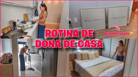 ROTINA DE ORGANIZAÇÃO E LIMPEZA NO APÊ COMPREI QUADROS NOVOS PARA