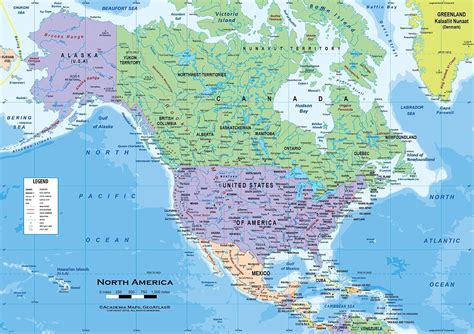 Academia Maps North America Wall Map Fully Laminated Classroom Porn
