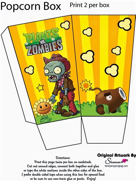 Plants Vs Zombies Printables