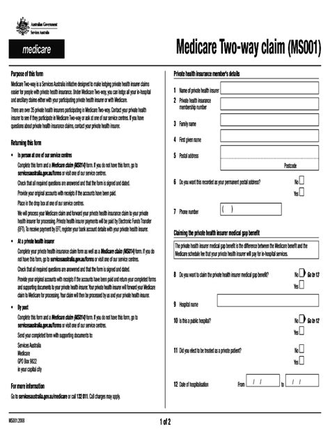 2020 2023 Form AU Medicare MS001 Fill Online Printable Fillable