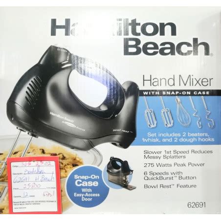 Batteur Main Hamilton Beach Vitesses Avec Tui De Rangement Prix