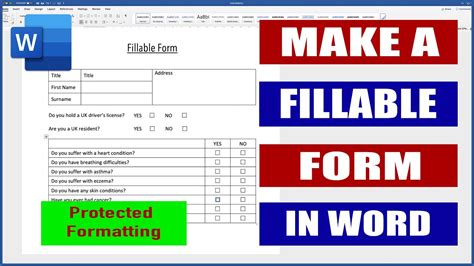 How To Create Fillable Fields In Microsoft Word Printable Templates Free