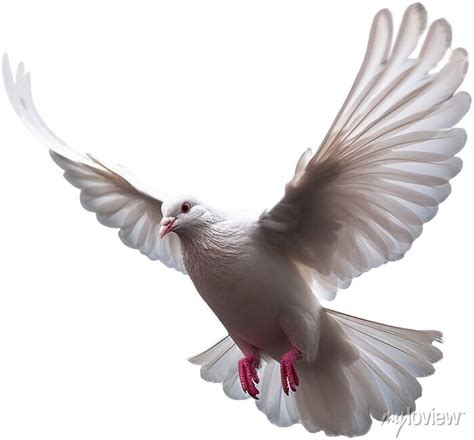 White Dove Isolated On Transparent Background Pigeon Regenerative