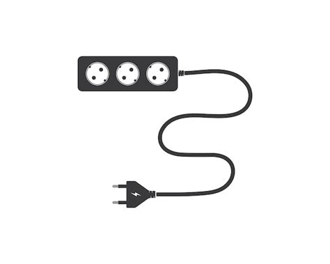 Premium Vector Electric Socket Plug Vectorillustration Template