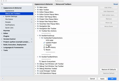add a git push button to the toolbar ides support intellij platform jetbrains