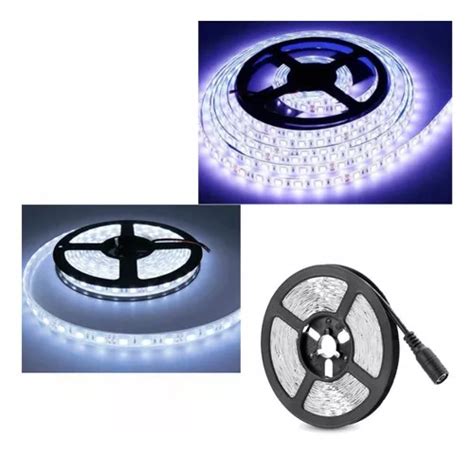 Tira LED 3528 de color blanco frío 5 m 300 LED a prueba de agua sin