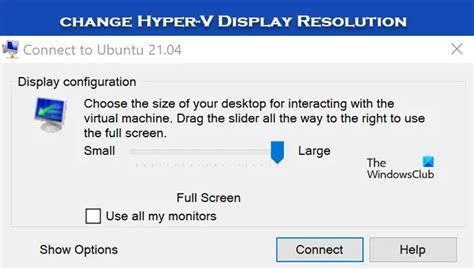 How To Change Hyper V Display Resolution In Windows