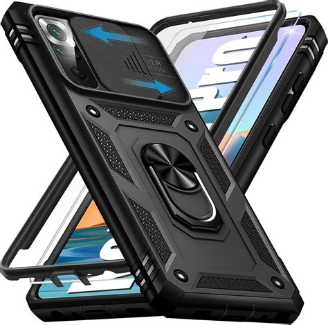 Giyer Handyhülle für Xiaomi Redmi Note 10 Pro Hülle mit Schutzfolie