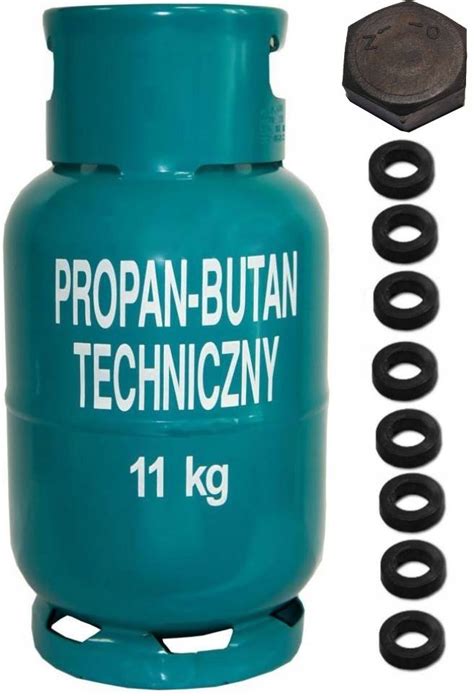 BUTLA GAZOWA PROPAN BUTAN 11 KG LPG GRIL PIEC KUCHENKA GAZ USZCZELKI