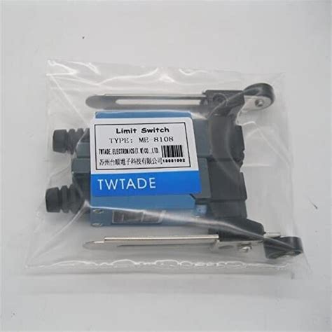 TWTADE 2Pcs ME 8108 Adjustable Roller Lever Arm Arduino Limit Switch NC