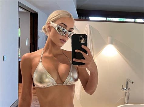 Kim Kardashians Latest Half Naked Selfie May Be Teasing A Secret Skims