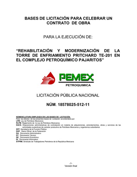 Bases de licitación versión final