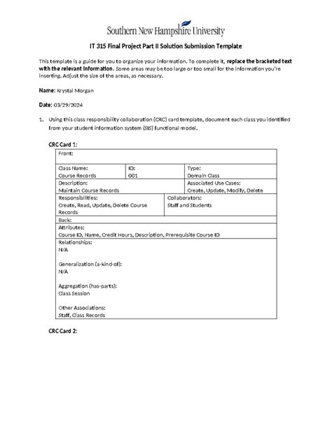 It 315 Final Project Part Ii Krystal Morgan It 315 Final Project Part Ii Solution Submission