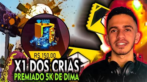 FREE FIRE AO VIVO X1 DOS CRIAS AO VIVO SALA PREMIADA LIVE ON