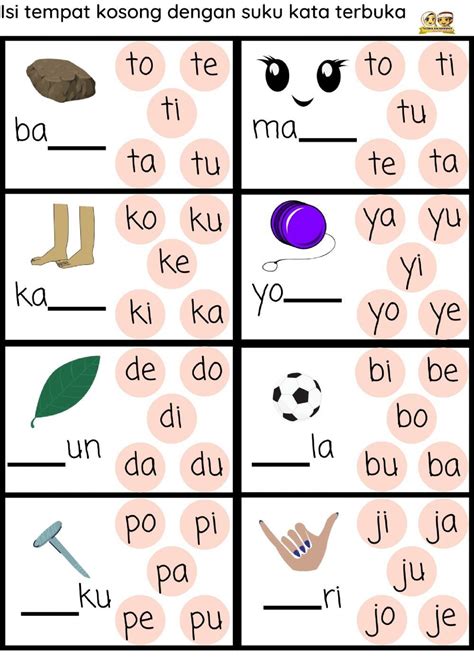 Bahasa Melayu Suku Kata Ficha Interactiva Fichas Cuadernos The Best