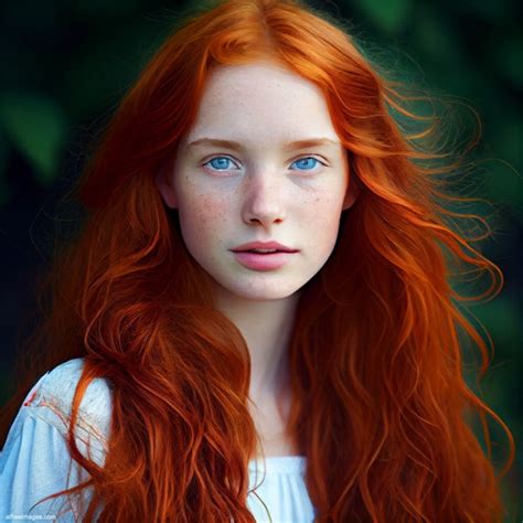 Redhead Girl Generated With Midjourney AI AI Generated Free Images