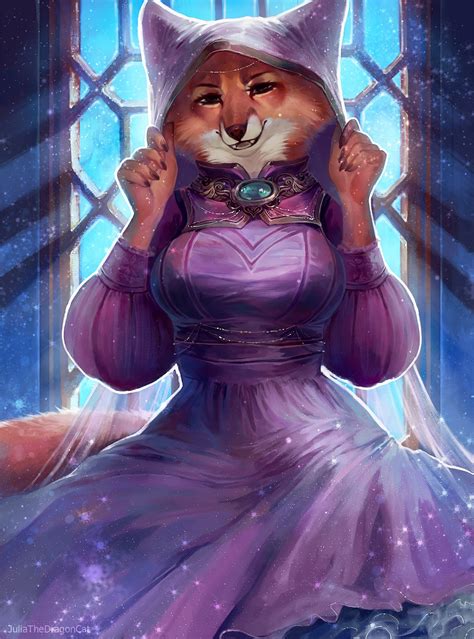 183514 Safe Artist Julia Tdc Maid Marian Robin Hood Canine Fox
