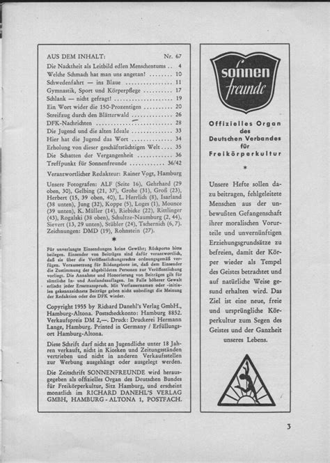 Sonnenfreunde N67 FKK Zeitschrift Magazin Heft Etsy