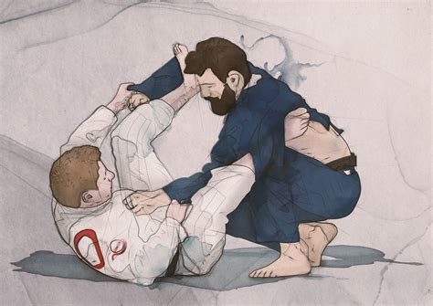 Brazilian Jiu Jitsu Art Print Spider Etsy