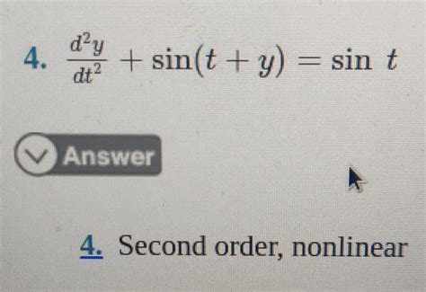 solved in each of problems 1 through 4 determine the order