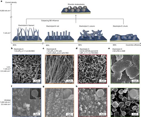 Transition Of Different Dendritic Li To Identical Faceted Li