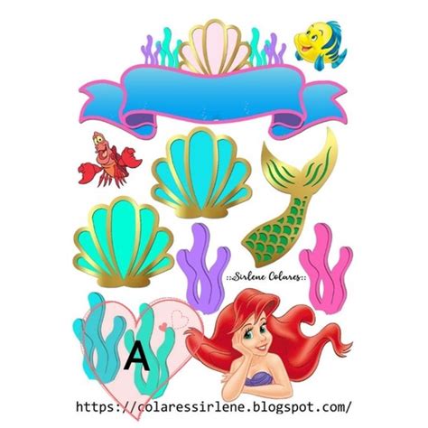 Mermaid Printable Cake Topper
