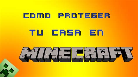 Como Proteger Tu Casa En Minecraft Con Cosas Faciles De Encontrar YouTube