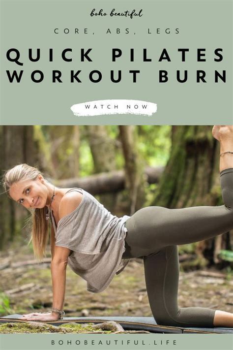 10 Min Pilates Workout For Toned Core Abs Legs Boho Beautiful