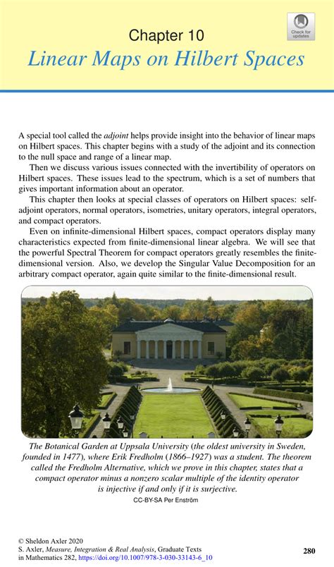 pdf linear maps on hilbert spaces