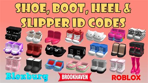 Boots Slippers Heels Shoes ID Codes Links Bloxburg Berry