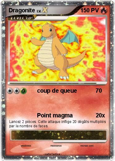 Pokémon Dragonite 586 586 coup de queue Ma carte Pokémon