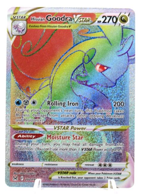 Pokemon TCG English Hisuian Goodra VSTAR Rainbow Lost Origin 202 196
