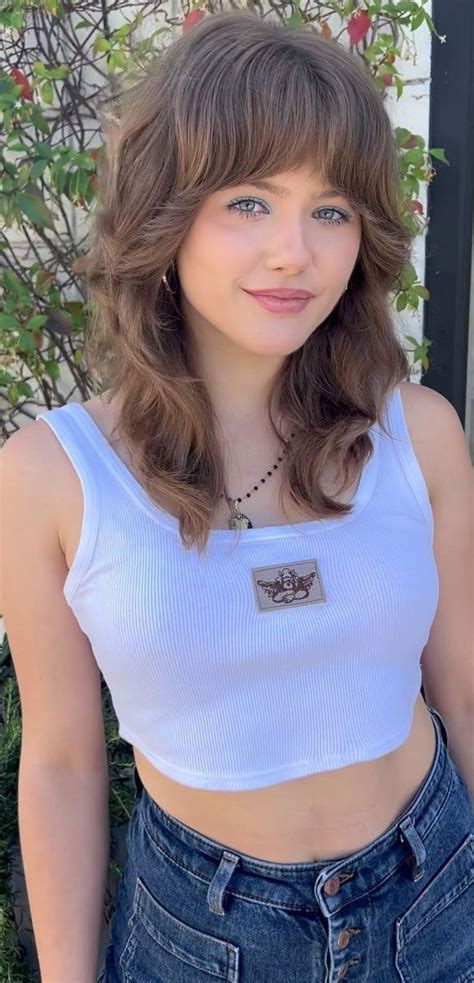 50 Shag Haircuts With Bangs Medium Length Shag With Razored Ends In