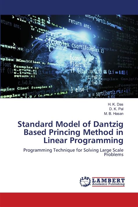buy standard model of dantzig based princing method in linear programming programming technique
