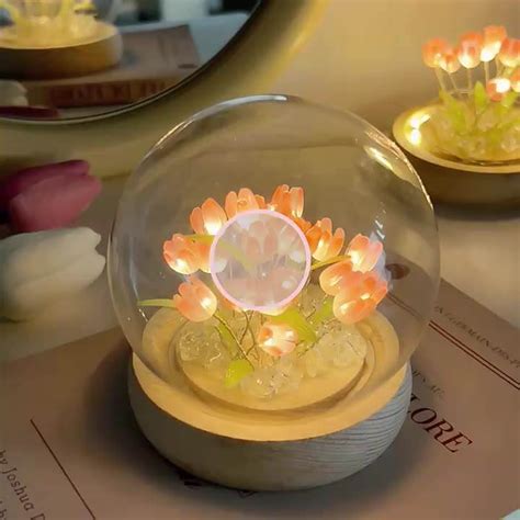 DIY Tulip Night Light Romantic Tulip Ambient Light Handmade Tulip