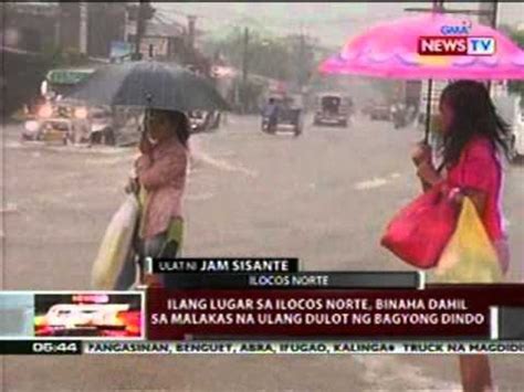 QRT Ilang Lugar Sa Ilocos Norte Binaha Dahil Sa Malakas Na Ulang