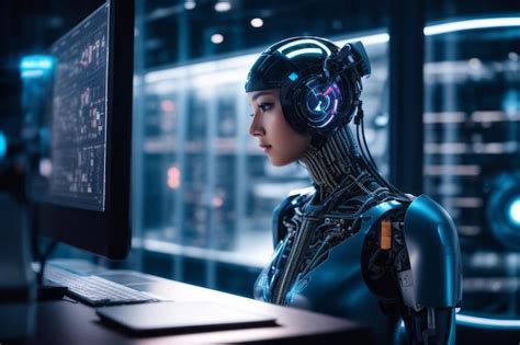 3d rendering von künstlicher intelligenz ki forschung der entwicklung