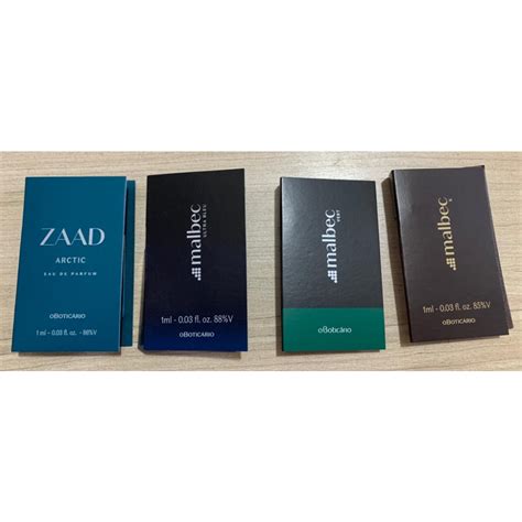 Boticario Amostras Masculino Malbec Zaad Shopee Brasil