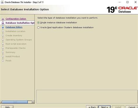 how to install oracle database 19c on linux step by step