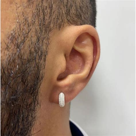 Brinco De Argola Cravejado Do Neymar Em Prata Shopee Brasil
