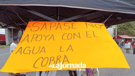 Bloqueo Agua Ecatepec Lajornadaestadodemexico Agua Org Mx
