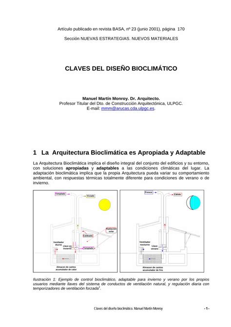 PDF CLAVES DEL DISEÑO BIOCLIMÁTICO Topodata DOKUMEN TIPS