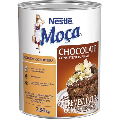 Recheio e Cobertura Chocolate Moça Nestlé 2 540Kg Nestle Recheio
