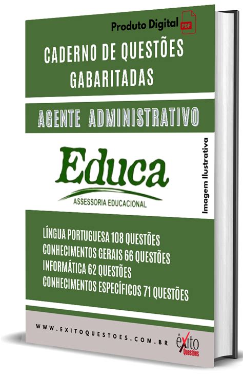 CADERNO DE QUESTÕES GABARITADAS AGENTE ADMINISTRATIVO EDUCA PB