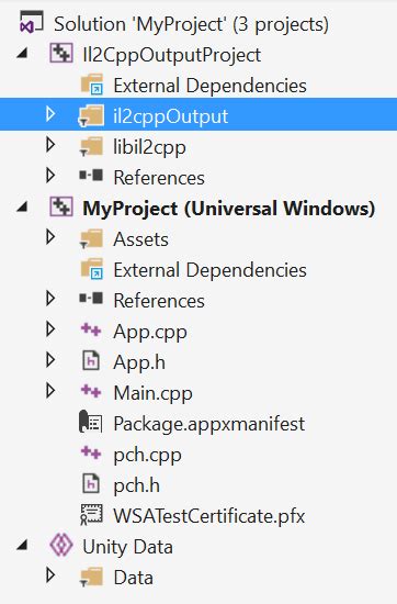 通用 windows 平台：使用 il2cpp 脚本后端生成的项目 unity 手册