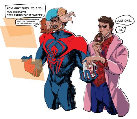 Miguel O Hara Spider Man Peter B Parker And Mayday Parker Marvel