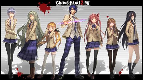 Aoi Sena Black Hair Blonde Hair Blue Hair Brown Hair Chaoshead Gray Hair Group Kishimoto Ayase