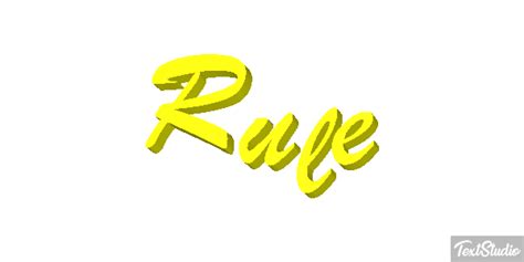 Rule Word Animated  Logo Designs